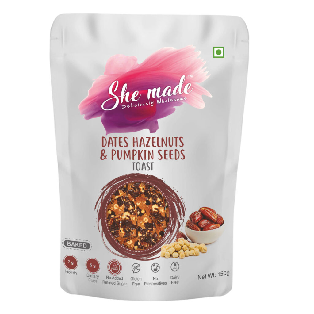 Date Hazelnut Toast – Shemade Foods | she made food